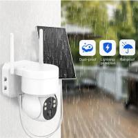 China 4MP Wireless Outdoor PTZ Solar Security Camera with 6W Panel 7800mAh Battery Night Vision for sale
