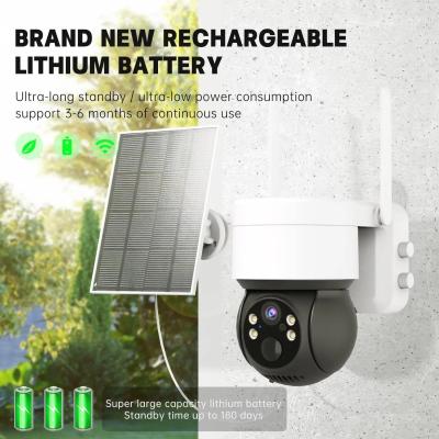 China 1080P Solar PTZ Camera with 20M Night Vision and IP66 Waterproof for Outdoor Security for sale