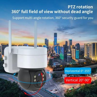 China Outdoor Waterproof PIR Solar WiFi PTZ Camera 2MP H.265 Night Vision 1080P IP66 Security Camera for sale