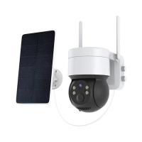 China Solar CCTV Camera WiFi Two Way Voice 360 Rotation HD 1080P PTZ Outdoor Security Camera 4MP for sale