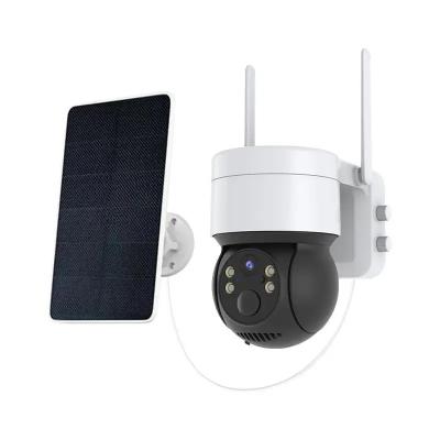 China Solar CCTV Camera WiFi Two Way Voice 360 Rotation HD 1080P PTZ Outdoor Security Camera 4MP for sale