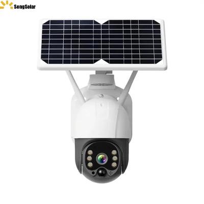 China Solar 4G CCTV Camera 3MP Outdoor Wireless Security with Sim Card Color Night Vision IP65 for sale