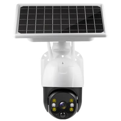 China 4G Solar Powered IP Camera 3MP Outdoor CCTV Security Camera with 128GB SD Card Support PIR Motion Detection for sale