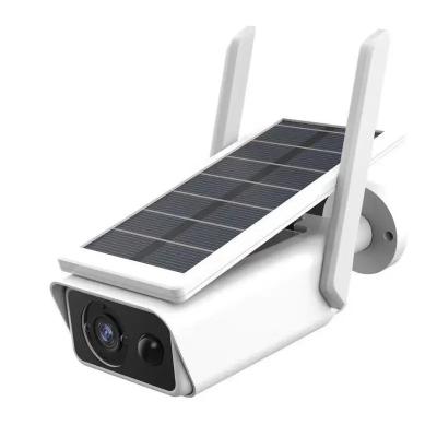 China Solar Powered Wireless Outdoor 1080P Security Camera PIR 2.4G WiFi Wide Angle H.265 for sale