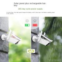 China Solar Powered Wireless Outdoor 1080P Security Camera PIR 2.4G WiFi Wide Angle H.265 for sale