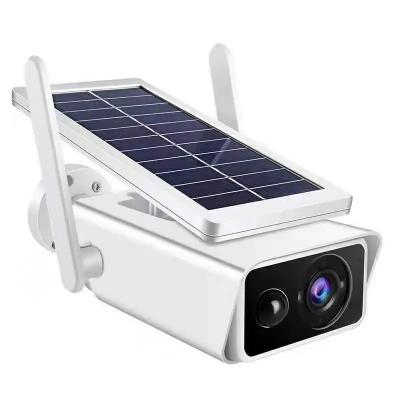 China Solar Panel 4G Outdoor Security Camera 1080P PT Smart Wire-Free Motion Detection Siren Alarm IP66 for sale