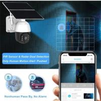 China 4G Solar PTZ Camera 20W Panel 30000mAh Battery 2MP FHD Outdoor Security for sale