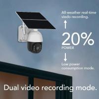China Outdoor Wireless 4G Solar Security Camera 20W PIR Motion Detection 2 Way Audio IP66 for sale