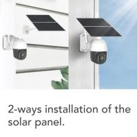 China 4G Solar PTZ Security Camera 4MP Wireless Outdoor with 24000mAh Battery and 20W Solar Panel for sale