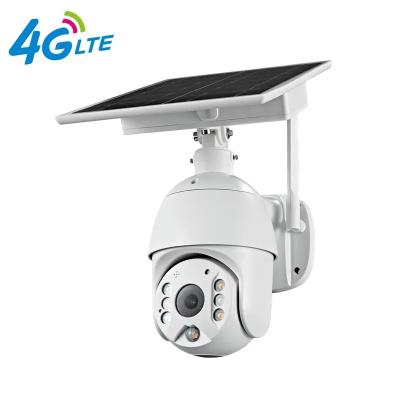 China 1080p 4G Solar PTZ Camera with 13200mAh Battery PIR Radar Detection Cloud Storage for sale