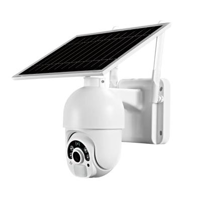 China Tuya Smart Solar Powered Outdoor Waterproof CCTV Camera 4G Security PTZ Camera for sale