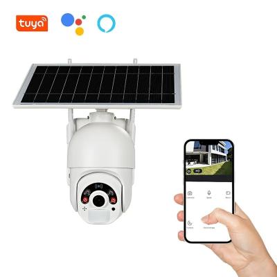 China Wireless PTZ Security Camera 1080P WiFi IP Surveillance with 15000mAh Battery and PIR Motion Sensor for sale