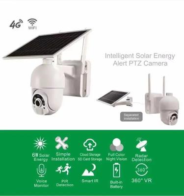 China 4G Solar CCTV Camera 1080P Wireless Security System Waterproof IP66 with SIM Card 6W Panel for sale