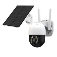 China 3MP Solar Battery PIR Wireless PTZ Outdoor Security Camera with 355° Pan and 30m Night Vision for sale