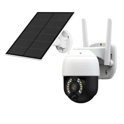 China 3MP Solar Battery PIR Wireless PTZ Outdoor Security Camera with 355° Pan and 30m Night Vision for sale