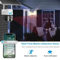 China 1080P HD 4G Solar PTZ Security Camera with PIR Radar Detection and 8000mAh Battery for sale