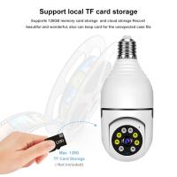 China 3MP 360 Degree WiFi Light Bulb Camera with Color Night Vision E27 Base PTZ Home Security CCTV for sale