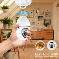 China 128GB Tuya Smart Life 2MP 1080P 5G WiFi Bulb Camera 360° Pan Tilt Indoor CCTV for sale