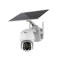 China Outdoor PTZ Solar Camera 1080P 2 Way Audio WiFi Sim Card 14400mAh Battery for sale