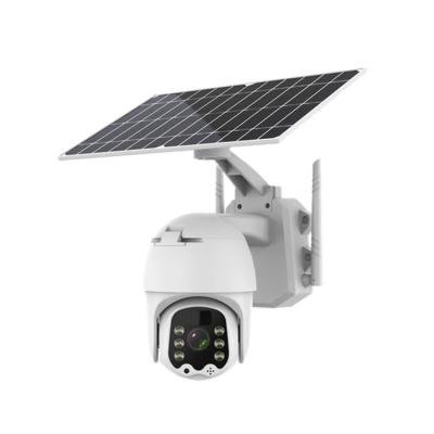 China Outdoor PTZ Solar Camera 1080P 2 Way Audio WiFi Sim Card 14400mAh Battery for sale