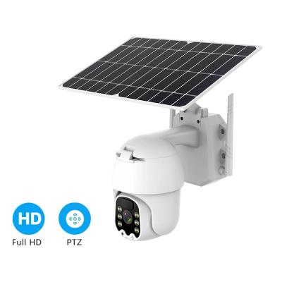 China 1080P Outdoor Wireless Solar Security Camera 14400mAh Battery 6W Solar Panel for sale