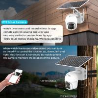China 1080P Outdoor Wireless Solar Security Camera 14400mAh Battery 6W Solar Panel for sale