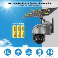 China 2mp/4mp 4G Waterproof Outdoor Security Camera With SIM Card Solar Panel Battery for sale