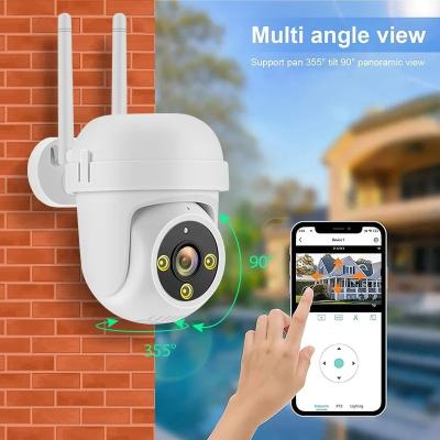China Outdoor Dual Lens WiFi IP Camera 1080P Waterproof Night Vision 128GB SD Card Support for sale