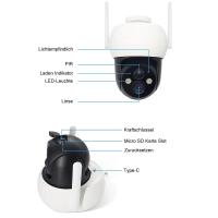 China 3MP Solar WiFi Security Camera 9000mAh Rechargeable Battery Outdoor IP65 Surveillance for sale