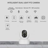 China 2MP Smart WiFi PTZ Security Camera Indoor Dual Light Night Vision Voice Intercom 355 Degree Rotation for sale