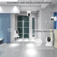 China 2MP Smart WiFi PTZ Security Camera Indoor Dual Light Night Vision Voice Intercom 355 Degree Rotation for sale