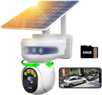 China 2MP Solar Powered PTZ Security Camera with 4G WiFi and Two Way Audio Tuya Outdoor for sale