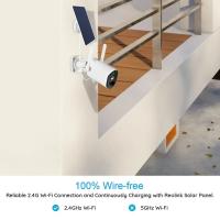 China 2MP Solar Panel Wireless Security Camera 1080P PIR Battery IP65 Outdoor CCTV Surveillance with 15600mAh Battery for sale