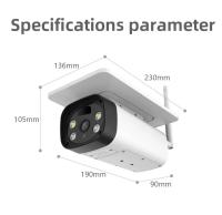 China Arrival HD 1080P PIR Battery Security Wireless WiFi Bullet Camera IP67 Solar 4G Network for sale