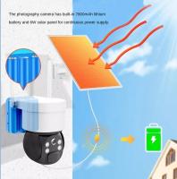 China 3MP Solar Powered PTZ Camera Outdoor IP66 Waterproof WiFi Security Camera with Color Night Vision for sale
