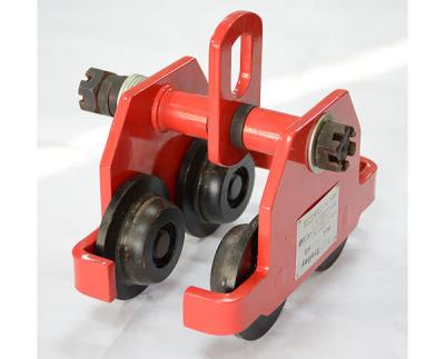 China JTGT-B Geared Trolley for Mechanical Lifting - 0.5T to 10T Capacity with 68-203mm I-Beam Compatibility for sale