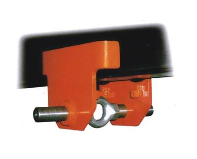 China JTPT-D Plain Trolley for Mechanical Lifting 0.5t to 5t Capacity CST-Y4 Model with Adjustable I-Beam Width for sale