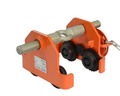 China JTGT-D Geared Trolley with Chain Block - Manual I-Beam Lifting Device 0.5t to 5t Capacity for sale