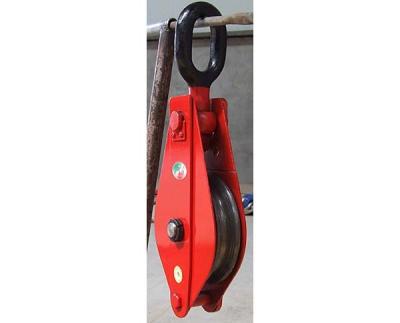 China JTPB-F1 Single Open Hook Pulley 0.32t to 32t Capacity for Steel Wire Rope for sale