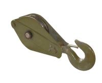 China JTPB-F1 Single Close Hook Pulley 0.32t to 32t Capacity Heavy Duty Lifting Block for sale