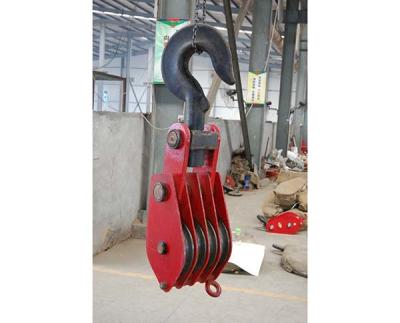 China JTPB-F4 Rings Series Closed Four Wheels Pulley 5:1 Mechanical Advantage 20kN Capacity for sale
