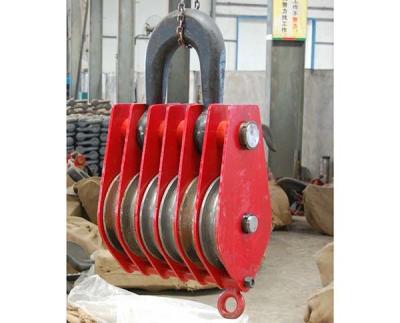 China Closed Six Wheels Pulley JTPB-F6 Rings Series 32t to 100t Lifting Capacity for Industrial Hoisting for sale