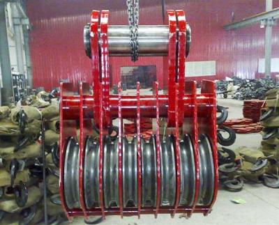 China JTPB-F8 Closed Eight Wheel Pulley 80-200t Capacity Heavy Duty Lifting Block for sale