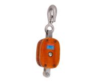 China JTWP-A1 Regular Wood Pulley Single Wheel with Hook 3 to 12 Inch 500 to 5000 lbs SWL for sale