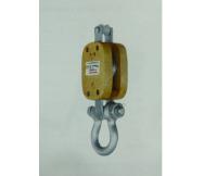 China JTWP-B1 Regular Wood Pulley Single Wheel with Steel Shackle 3 to 16 Inch 500 to 12000 lbs SWL for sale
