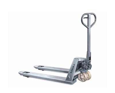 China Stainless Steel & Galvanized Pallet Truck 2000-2500kg Capacity for Corrosive Environments for sale