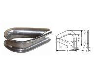 China U.S. Type Heavy Duty Thimble G411 Wire Rope Accessory - 1/8
