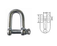 China JIS Type Crosby Screw Pin Anchor Shackle 4.8mm to 75mm Counter Sunk Head for sale