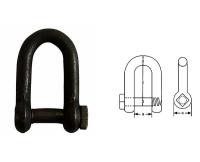 China European Chain Shackle Square Head Screw Pin 0.2-4.5 Ton SWL JTR-SE08 Series for sale