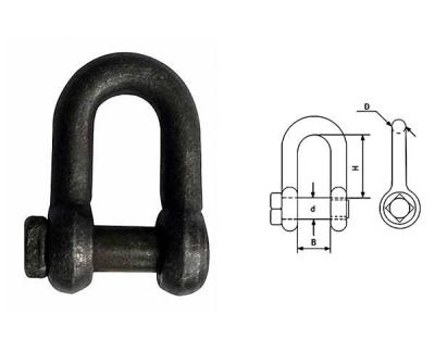 China JTR-SE15 Towing Shackle with Square Head Screw Pin - 1/4